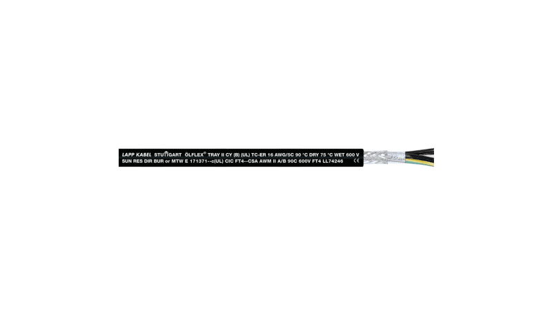 Lapp Group 2218250 Olflex Flex Trayii Cy Cable, 18Awg/25C, Shielded ...