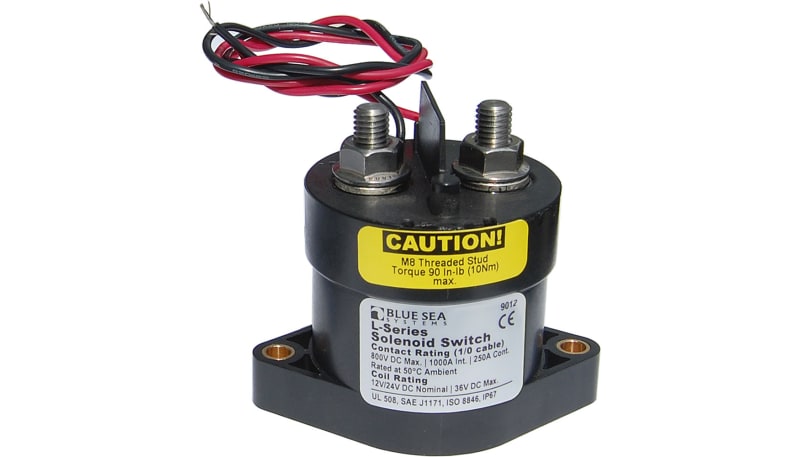 Blue Sea Systems 9012B-BSS Solenoid Switch L-Series