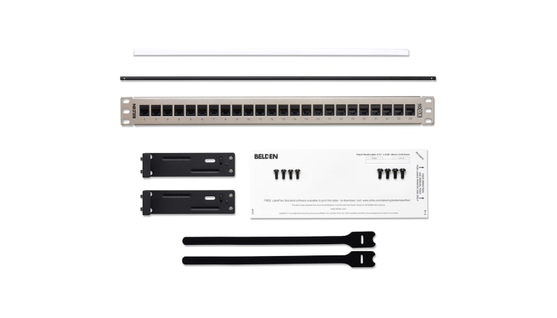 Belden AX104141 10Gx Keyconnect Coupler Patch Panel, 24-Port, 1U ...