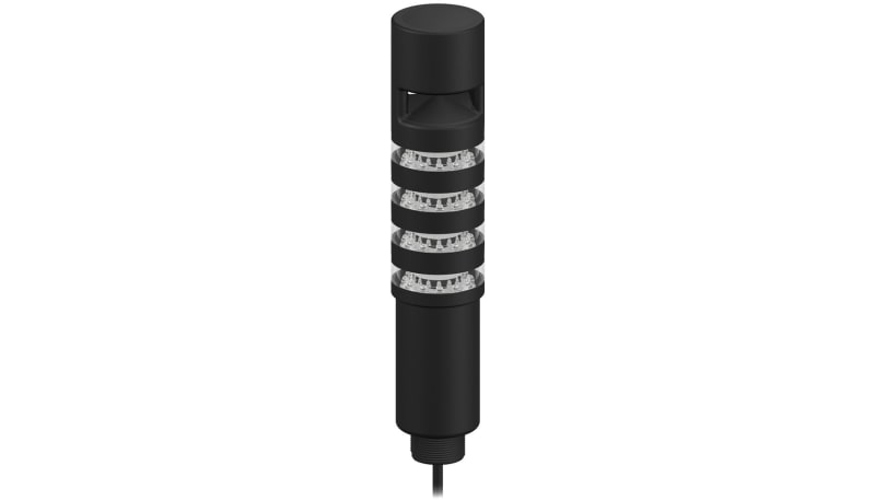 Banner Engineering TL50BLZBGYRAOS3C Beacon Tower Light, Gray Housing, 4 ...