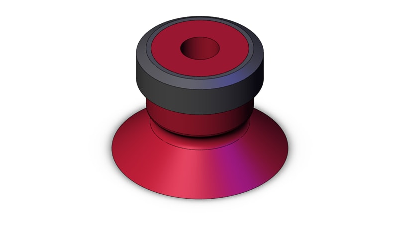 SMC Corporation ZP16UGS Vacuum Pad, Conductive Silicone Rubber, 12.5 mm ...