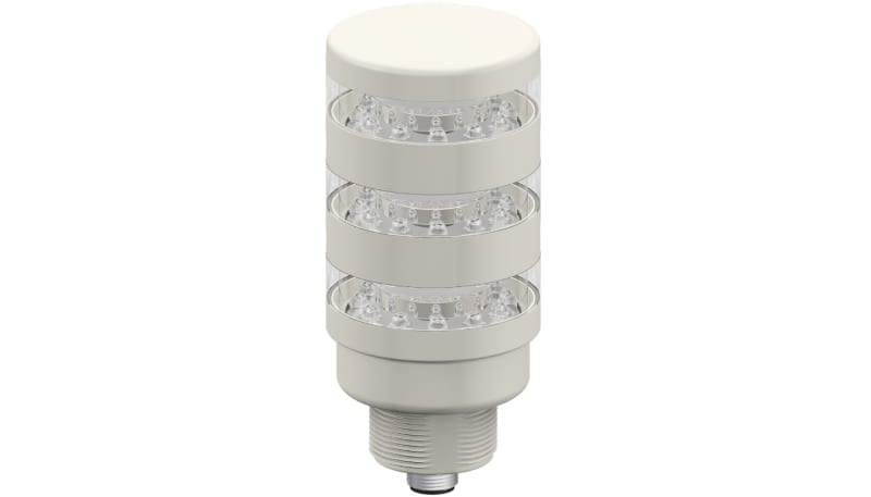 Banner Engineering TL50BLYYYQ Beacon Tower Light, 3-Color Indicator, 12 ...