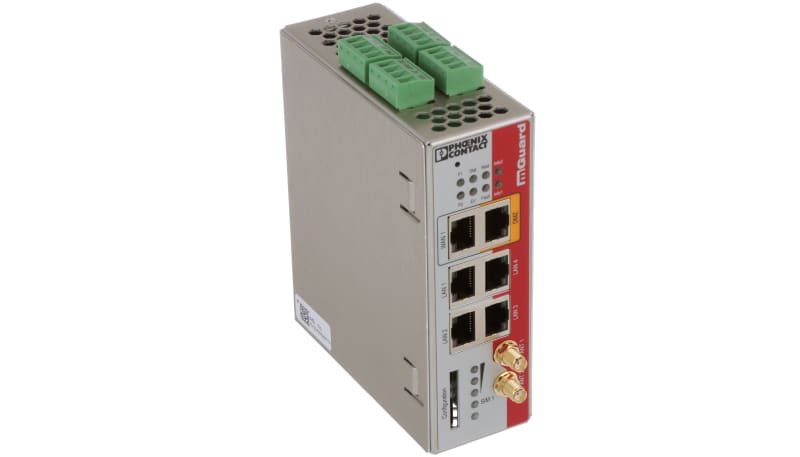 Phoenix Contact 1010461 Router Switch, 6 Ports, DIN Rail Mount, Verizon ...