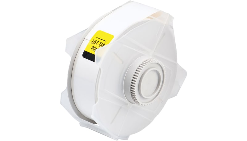 Brady 76617 High Performance Polyester Label, 1.125"W x 100'L, White