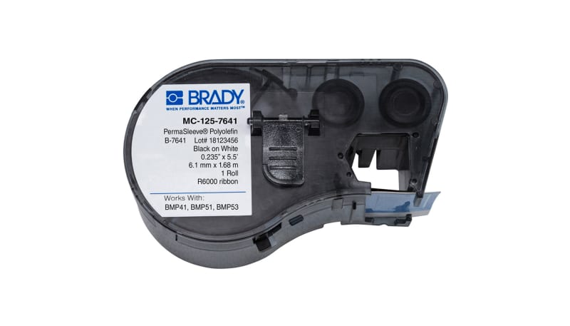 Brady MC-125-7641 LSZH Heat Shrink Wire Sleeves, 16 to 20Awg, Black on ...