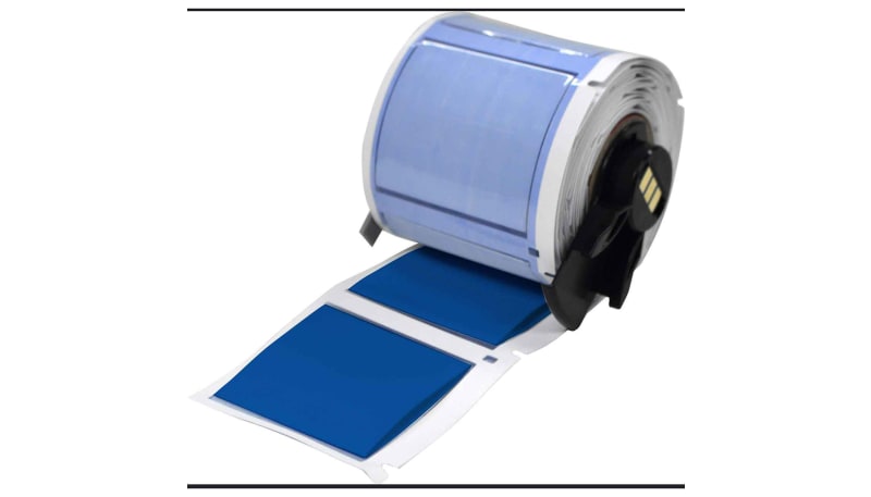 Brady PSPT-1000-175-BL Polyolefin Adhesive Marking Sleeves, 1"H x 1.75 ...