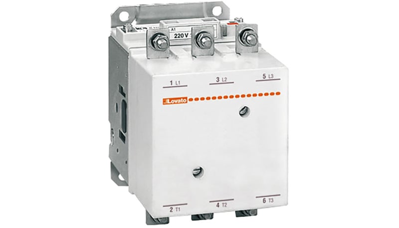 LOVATO Electric 11B25000440 Three-Pole Contactor, IEC 265A, AC/DC Coil ...