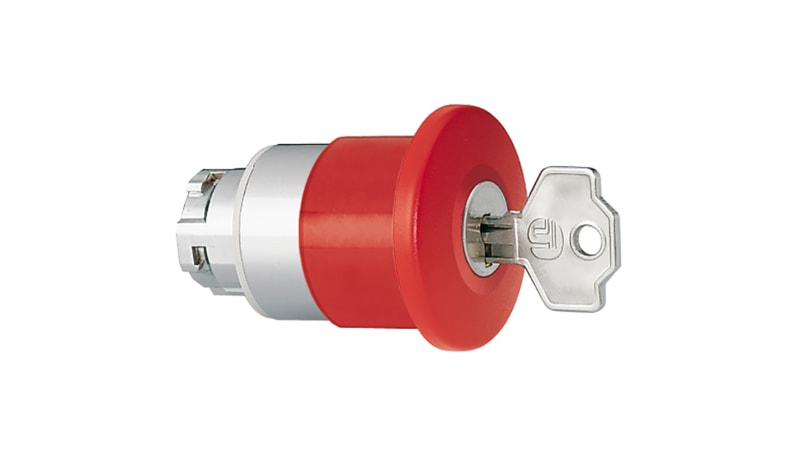 LOVATO Electric 8LM2TB6544G504 Mushroom Pushbutton Actuator, 22mm Metal ...