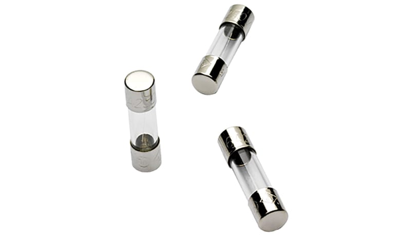 Mersen GSB5/100 Fuse, Midget, Fast Acting, Glass, PC Mount, 250VAC, 5/100A