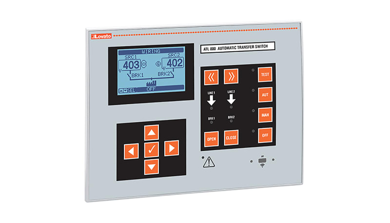 LOVATO Electric ATL800 ATS CONTROLLER 2LINE 110-240VAC 12/24VDC