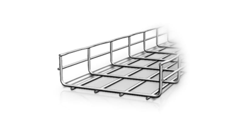 Cablofil CF54/150EZ Wire Mesh Cable Tray, Electroplated Zinc, 10ft, 6in ...