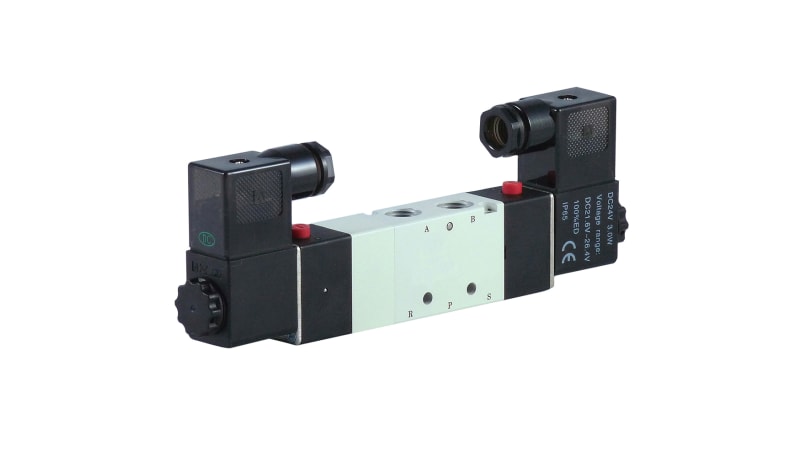 Bimba M4V230C-06-24VAC Solenoid Valve, Double, Closed Ctr, 1/8 NPT, 24 ...