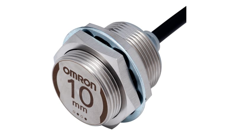Omron Automation E2EW-X10C230 5M Inductive Proximity Sensor, 3-wire DC ...