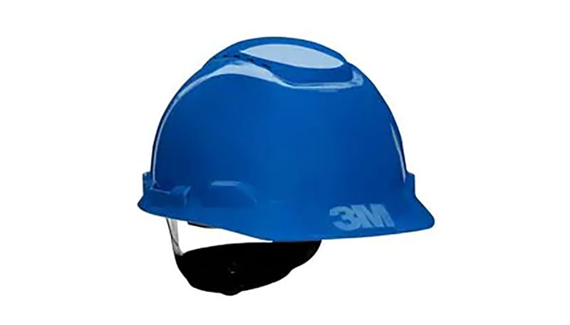 3M H-703V-UV Hard Hat with Uvicator H-703V-UV, Vented Blue 4-Point ...