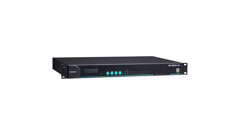 Moxa DA-662A-I-16-LX Arm-based 1U rackmount industrial computer with 16 ...