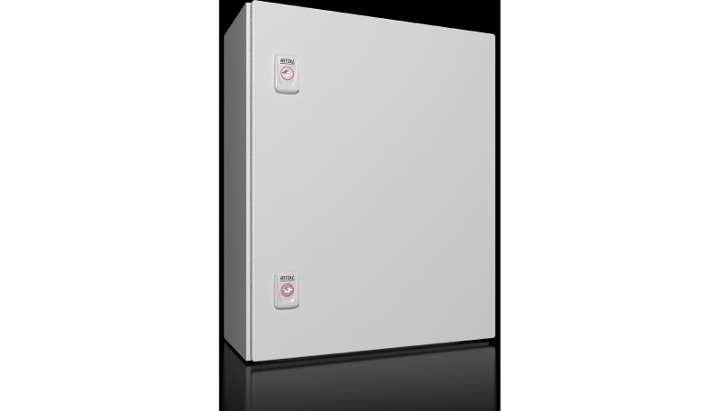 Rittal 1045000 Wallmount Enclosure,1 Door,Gland Plate,Two Latches ...