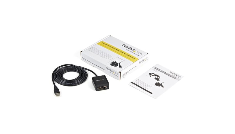 StarTech.com ICUSB2321F 1 Port FTDI USB to Serial 232 Adapter Cable COM Retention