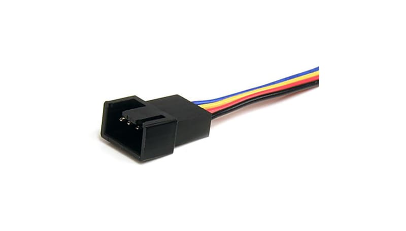 StarTech.com FAN4SPLIT12 12in 4 Pin Fan Power Splitter Cable - F/M ...