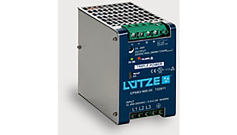 LUTZE Inc. 722811 Power Supply, CPSB3-960-24, 3-Phase 960W, 24V, 40A
