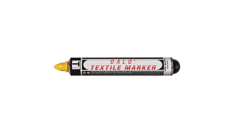 DYKEM 23066 Textile and Fabric Marker, Yellow, Medium Plastic Tip, Dalo ...