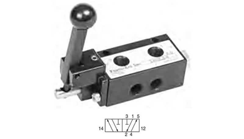 Fabco-Air 18HL-4-V Valve, directional control, manual, hand lever ...