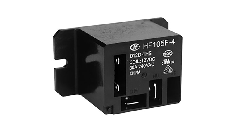 Hongfa HF105F-4/024AK-1DSF(257) Power Relay, 24VAC Coil, 30Amp, 1 Form ...