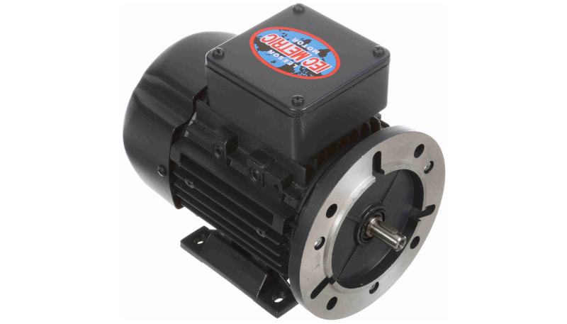 Leeson 192024.00 AC Motor, IEC METRIC, 1/3HP-.25KW..3430/2760RPM.63 ...