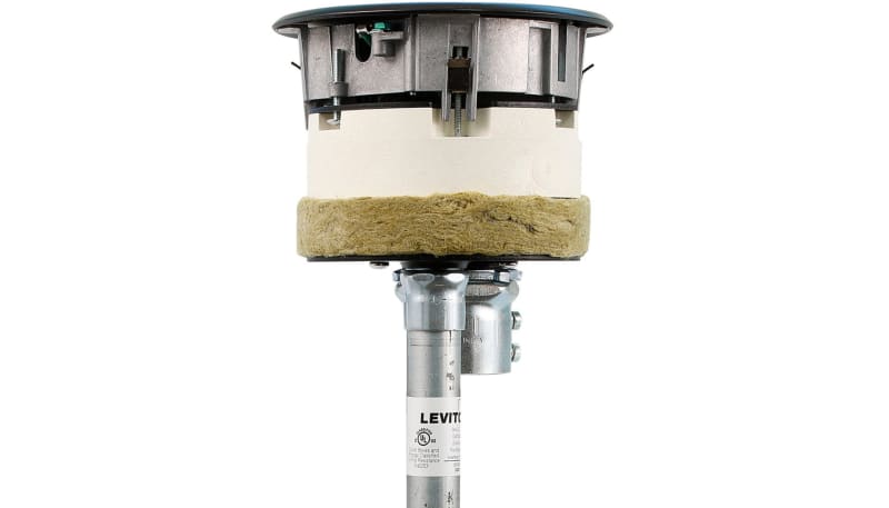 Leviton PT500 Poke-Throught Device, 2 Gang, With Protective Cover, 12 ...