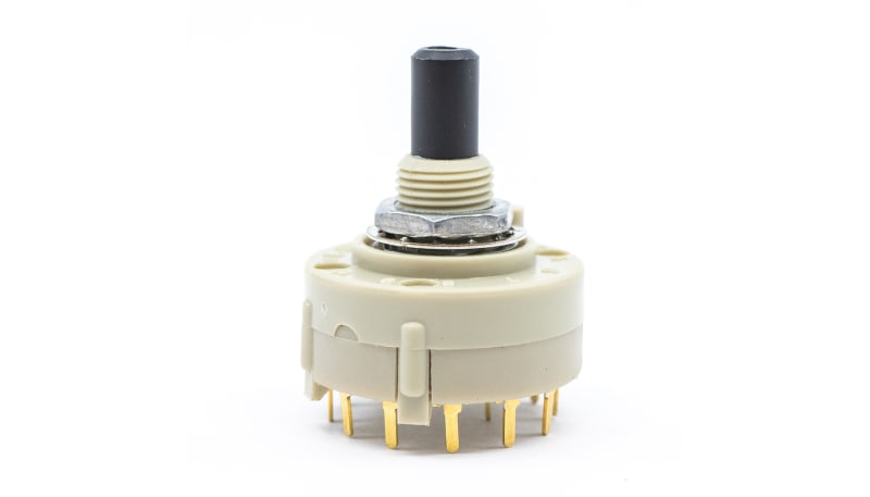 E-Switch / RS PRO KC52A10.001NPF Rotary Switch, KC Series, DP12T, 1 ...