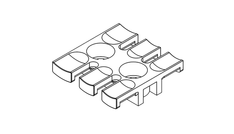 icotek 32222 Strain Relief Plates, ZL 39