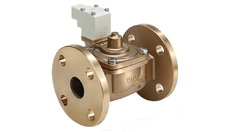 SMC Corporation VXD242HZ2K Solenoid Valve, Pilot Op, 2 Port, for Water ...