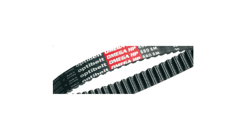 Optibelt 560-8MHP-30 Timing Belt, Optibelt Omega HP, 8mm Pitch, 30mm ...