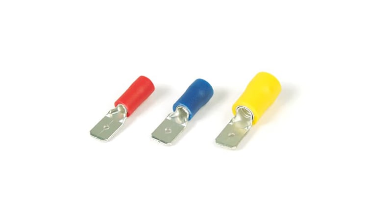 Sta-Kon by ABB TV10-250MDD-XV Vinyl Insulated 2 Crimp Male Disconnect ...
