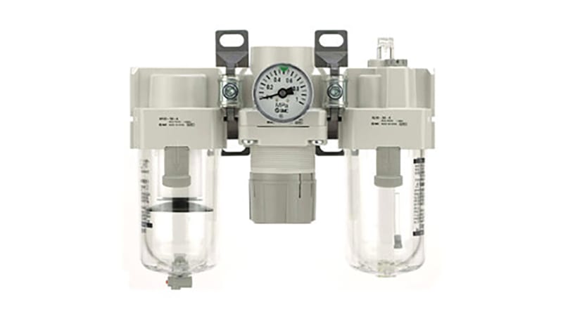 SMC Corporation AC40-N04G-RZ-A F/R/L COMBO MODULAR, AIRLINE, 1/2NPT, AC ...