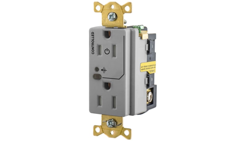 Hubbell Wiring Device-Kellems HBL5262RFC1GY RF CTRL RCPT, SPLT CIRC ...
