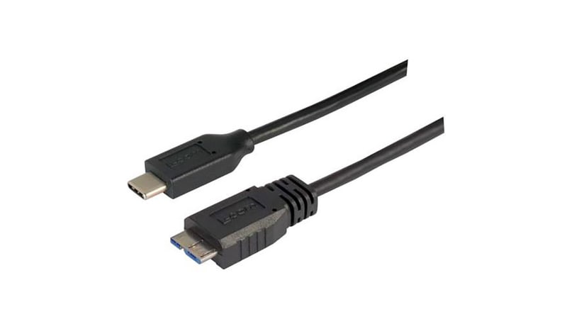 L-com CAU31CMICB-1M USB 3.0 Type C to Type Micro B Straight Connection ...