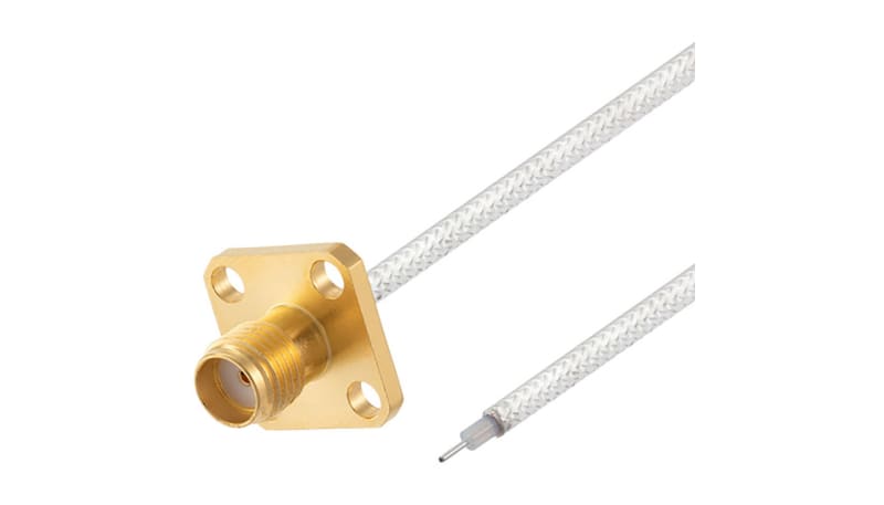 L-com LCCA30719-3IN Hand Formable Test Probe SMA Female 4 Hole Flange ...