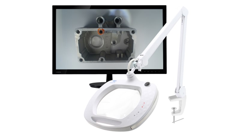 Aven 26510-CAM Mighty Vue Inspector 3 Diopter [1.75x] Magnifying Lamp ...