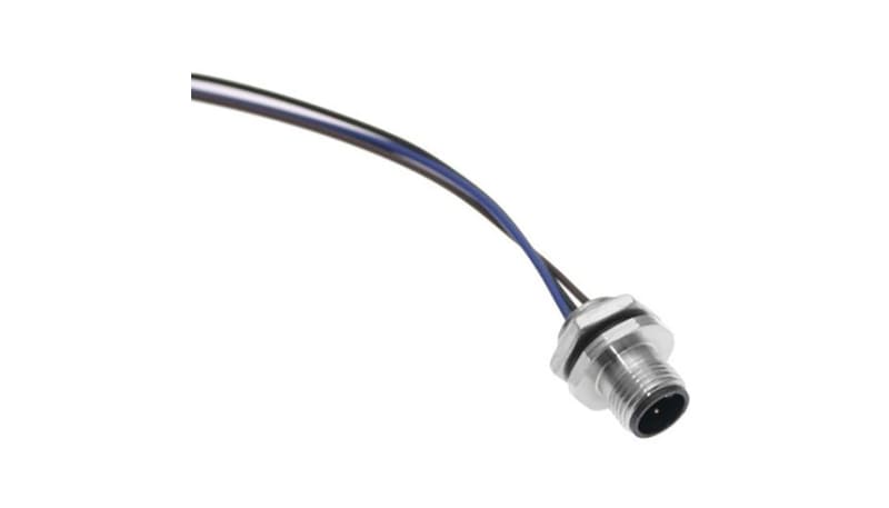 Mencom MDC-8MR-4-0.5M Cable, MDC, 8 Pole, Male, 0.5M, 24awg, 2A, .25-NPT