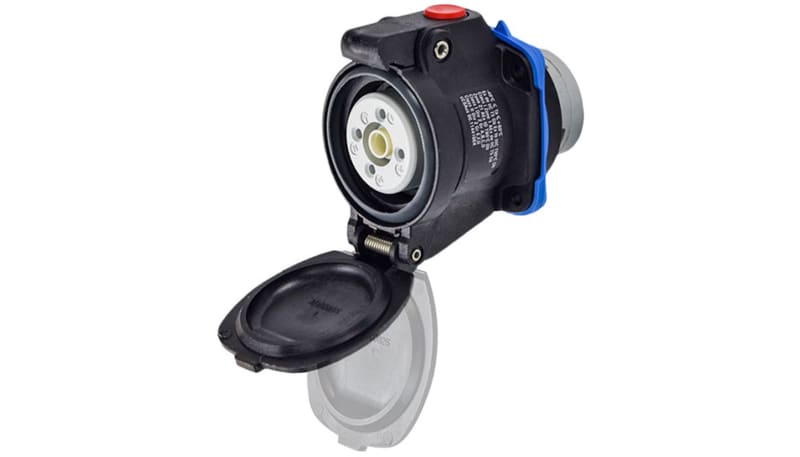 Meltric 22-14127-K16 DXN20 RECEPTACLE POLY BLACK SIZE 1 IP 66/67 3P+N+G ...