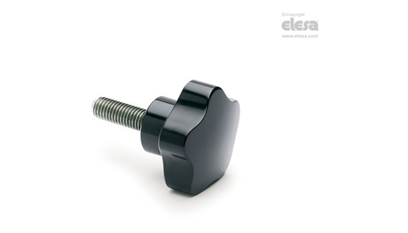 Elesa USA 66591 VC.192/60-SST-p-M12x30, Lobe knobs, Stainless steel ...