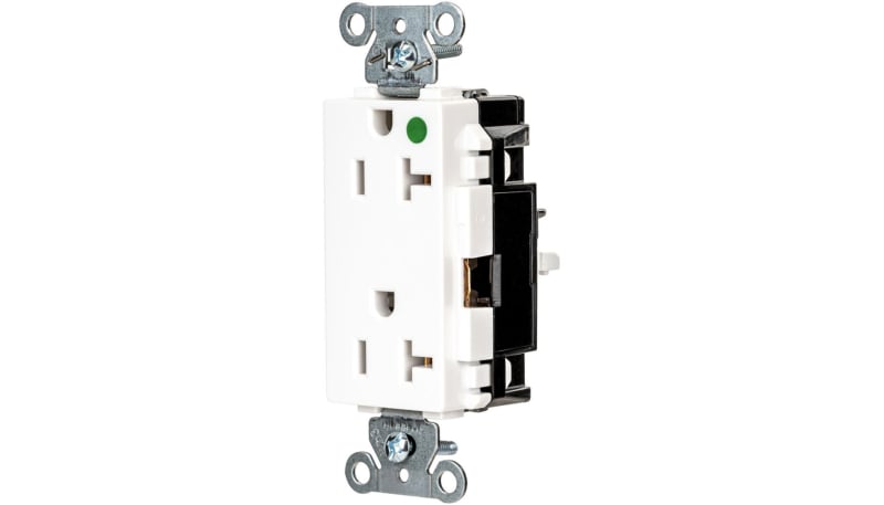 Hubbell Wiring Device-Kellems HBL2182STW EdgeConnect, Receptacle ...