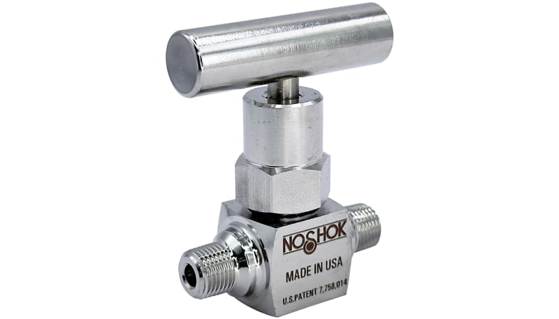 NOSHOK 101-MMS Mini Valve, Hard Seat, 1/8 NPT Male - 1/8 NPT Male, 316 ...