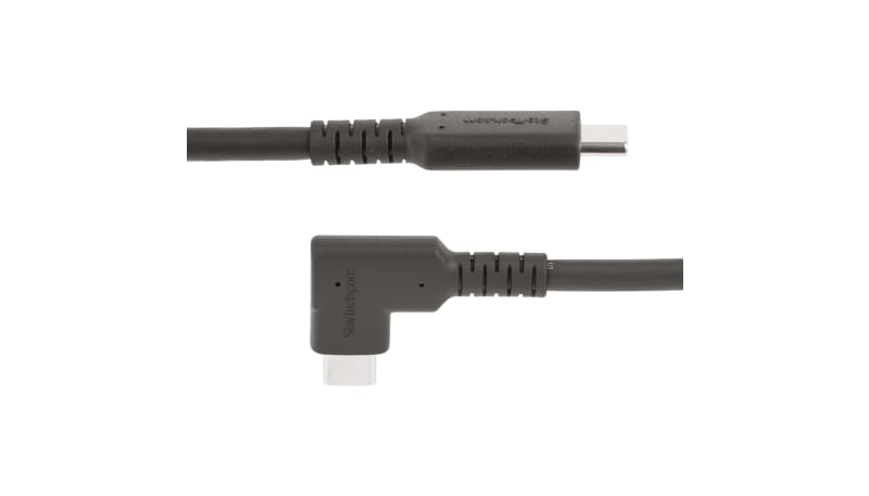 StarTech.com RUSB31CC1MBR USB-C to USB-C Cable, Right Angle, 10 Gbps ...