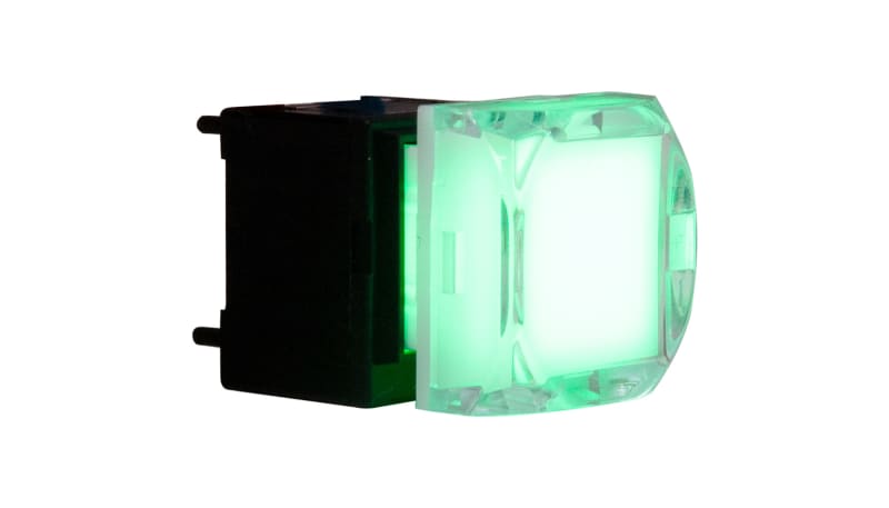 E-Switch / RS PRO LP11EE1NCSYG Pushbutton Switch, SPST, OFF-ON, 100 mA ...