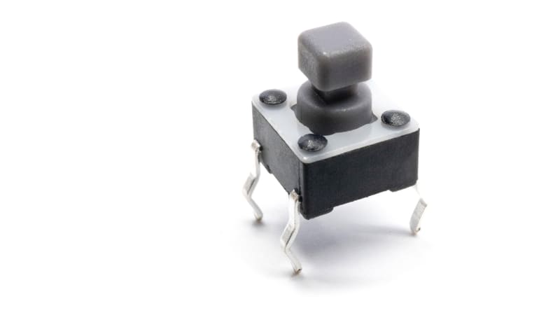 E-Switch / RS PRO TL1105SPF100Q Tactile Switch, SPST-NO, OFF-(ON), 50 ...
