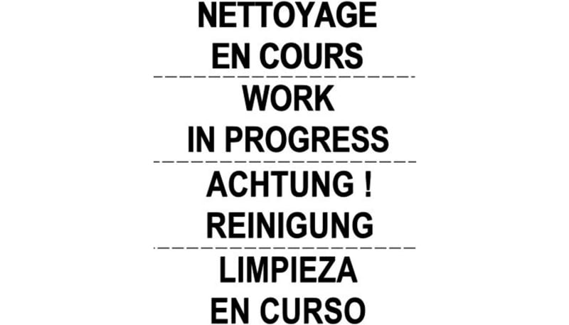 RS PRO 2267882 LOT DE 2 STICKERS ADH?SIFS - NETTOYAGE E