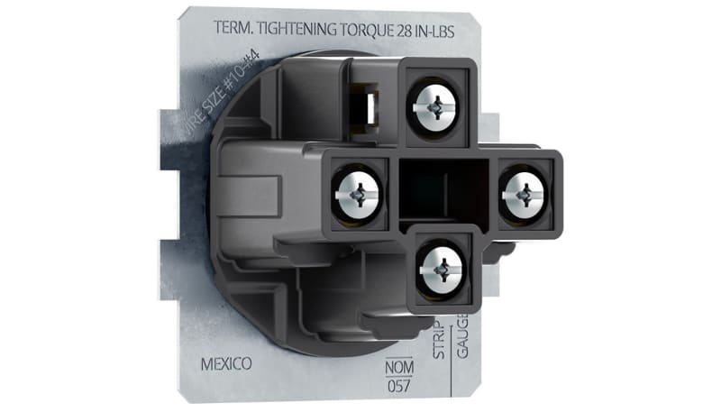 Arrow Hart AH1258BK-SHST Heavy-Duty Flush-Mount Power Receptacle, NEMA ...