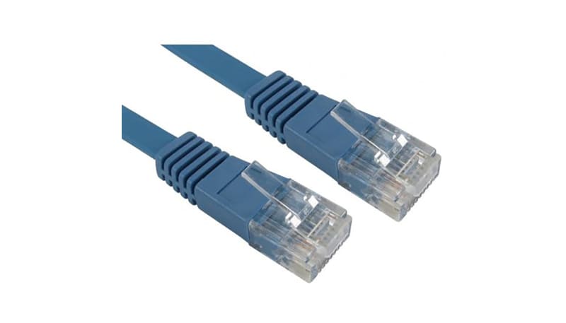 RS PRO 2863523 10M CAT5E FLAT PATCH CABLE - BLUE
