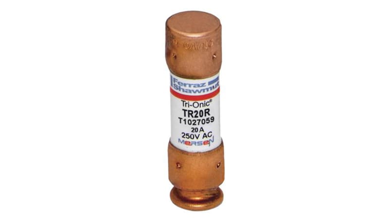 Mersen TR20R-3PK Fuse, UL Class RK5, Time-Delay, 250V AC / 160V DC, Non ...
